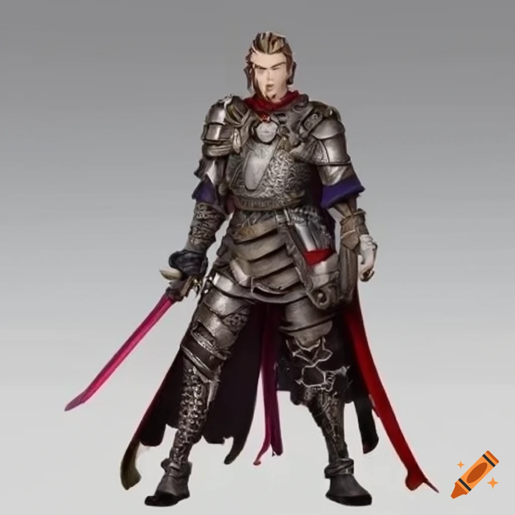 2D artwork of original character knights in a fantasy world on Craiyon