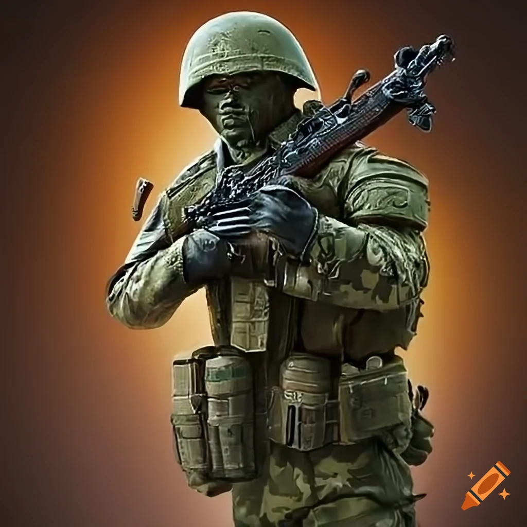Russian soldier on Craiyon