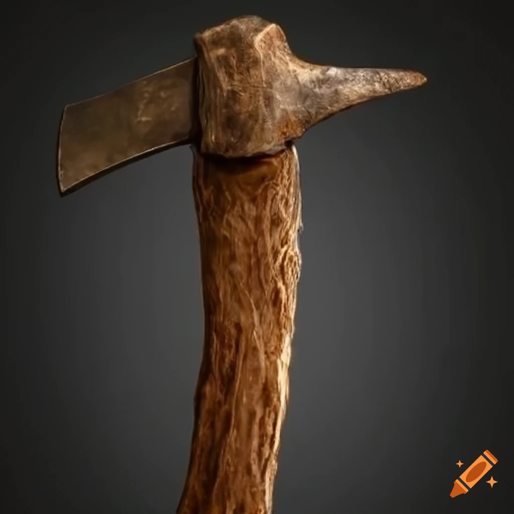 Pickaxe covered in mud
