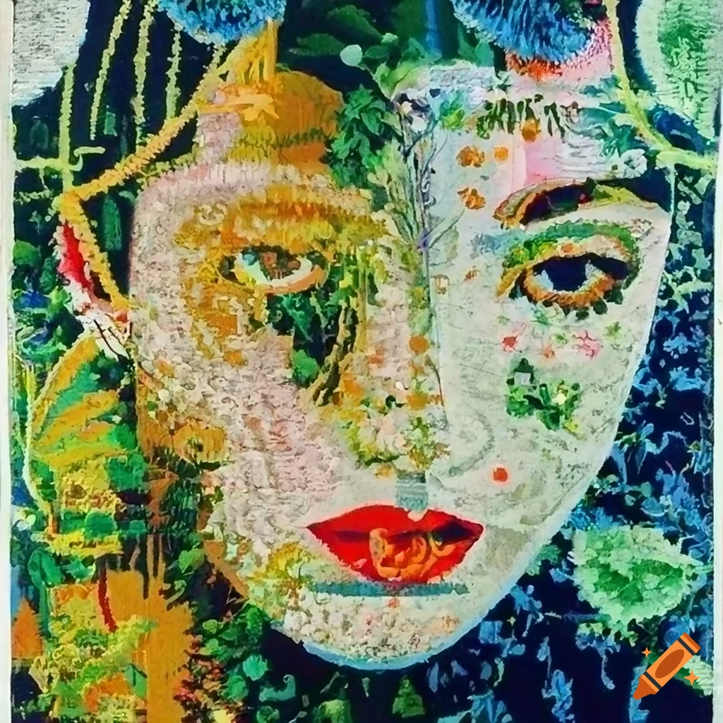 Textile mural representing the immigrant experience on Craiyon