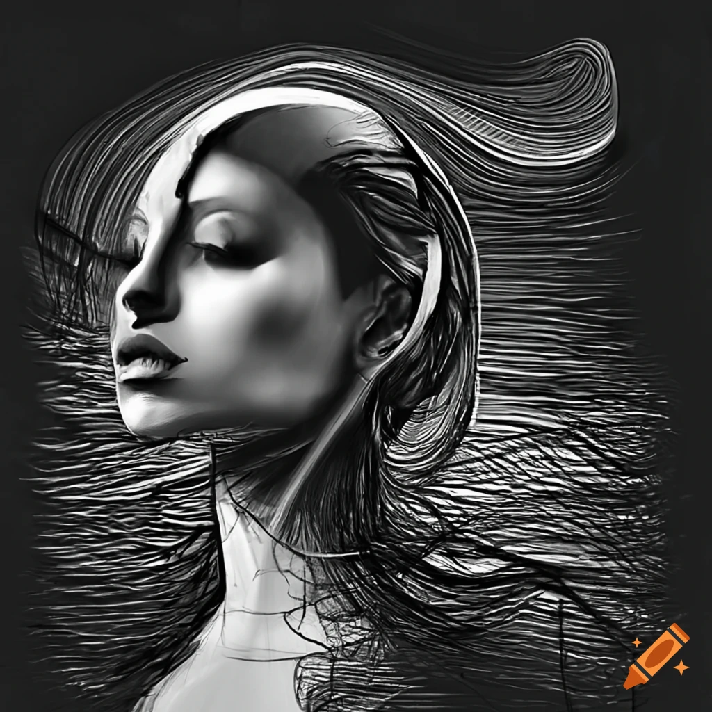 Geometric illustration of territorial boundaries on Craiyon