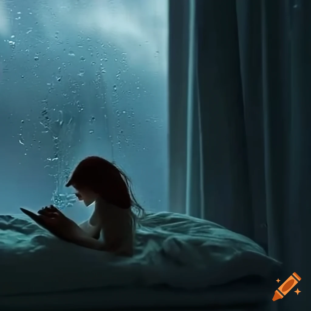 Bella from twilight reading a book near window on Craiyon