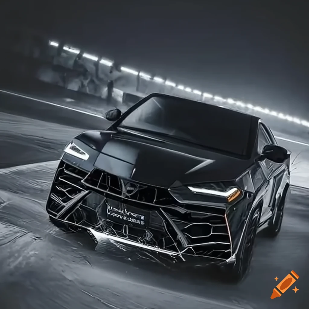 Sleek and powerful dark venom lamborghini on Craiyon