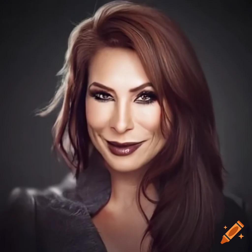 Headshot of darya folsom, kron4 news anchor on Craiyon