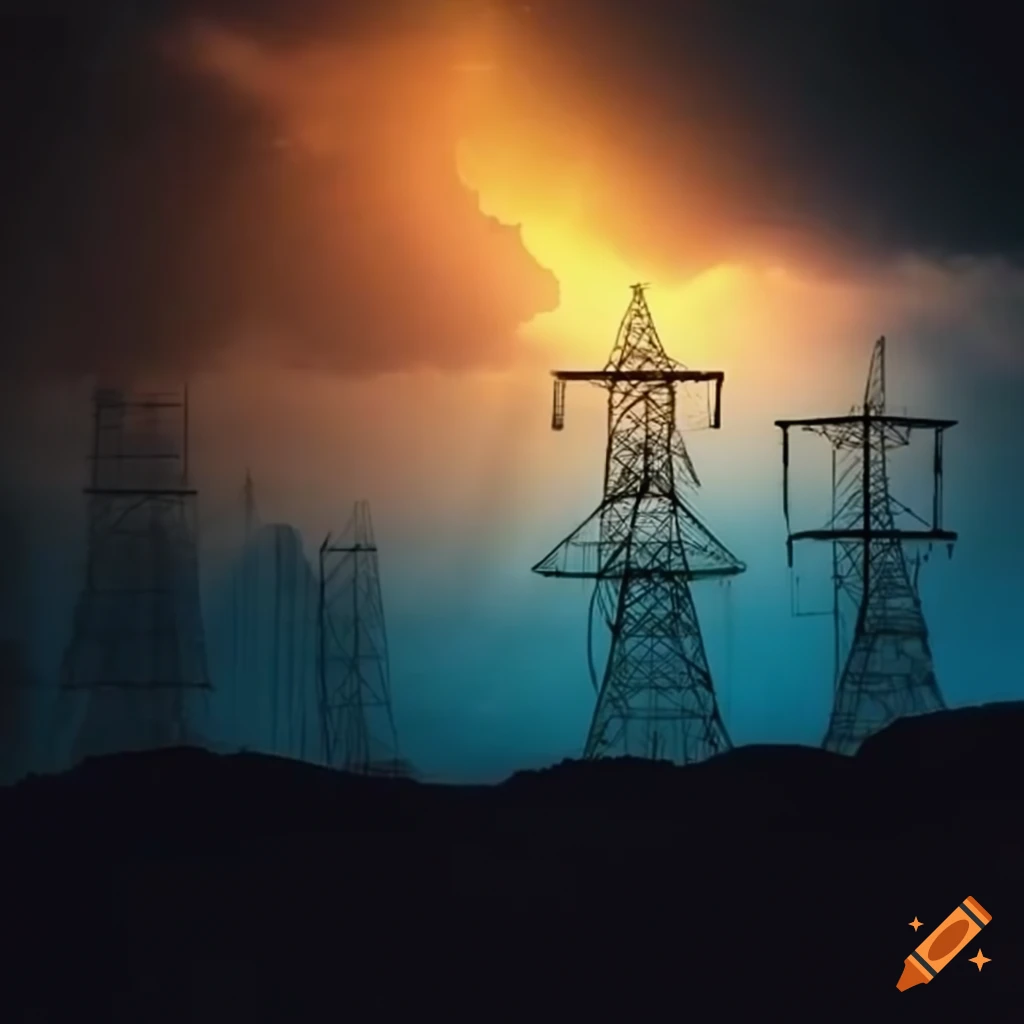 Conceptual image representing electricity world on Craiyon