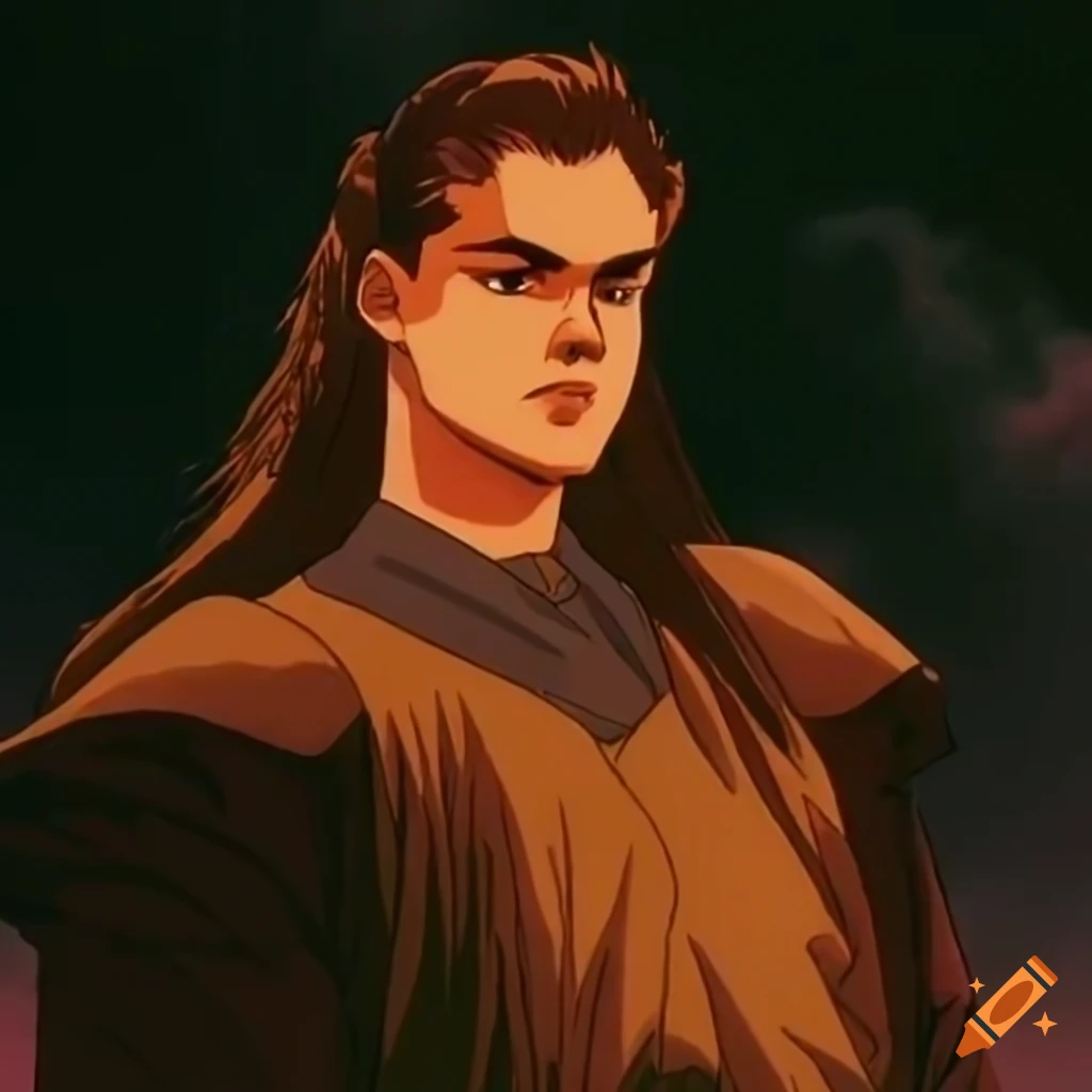 Close-up portrait of a dashing male medieval rogue in disney cel ...