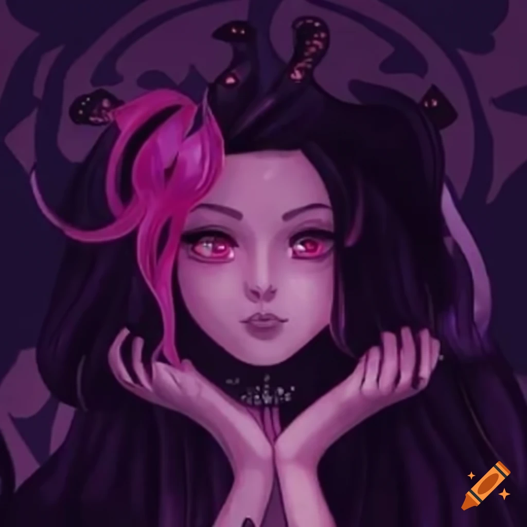 Image of gothic princess from adventure time on Craiyon