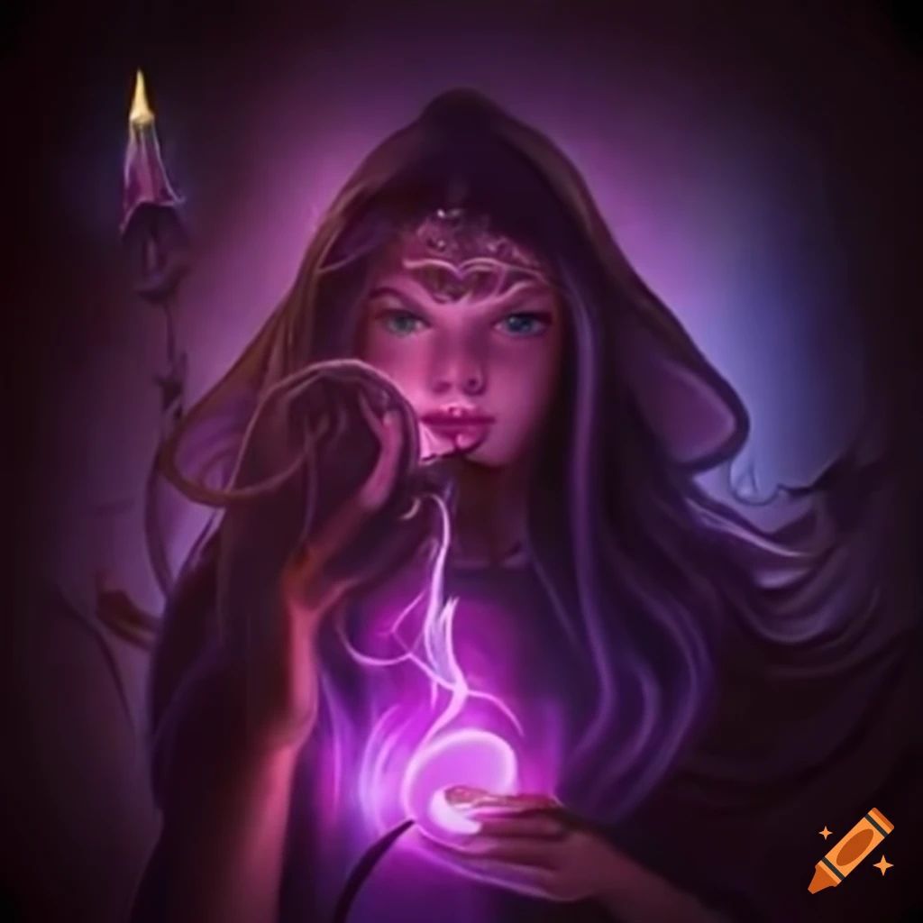 Image of magical spells on Craiyon