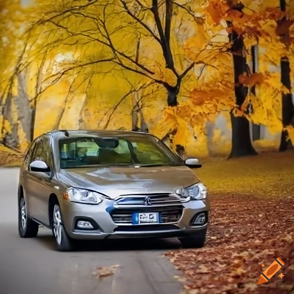 Fall-themed car insurance image