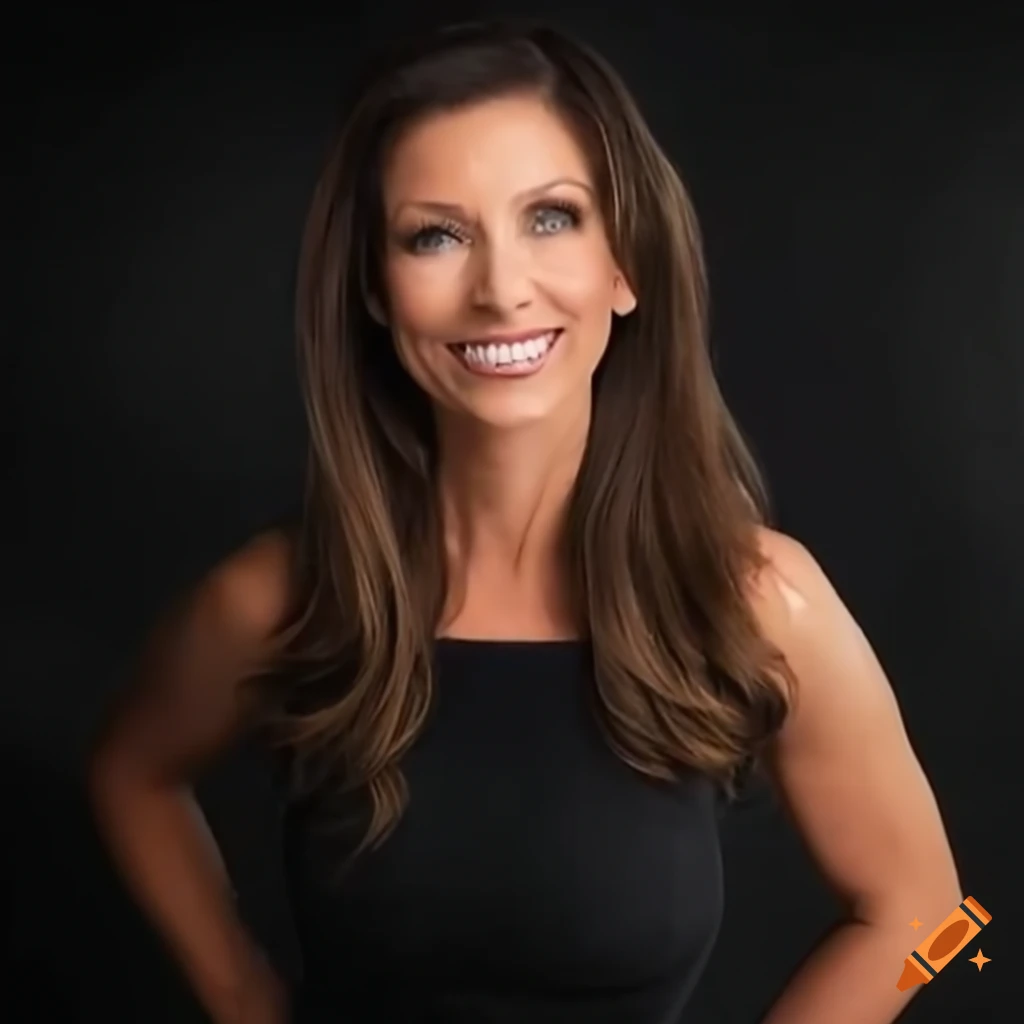 Darya Folsom, news presenter of KRON4 on Craiyon