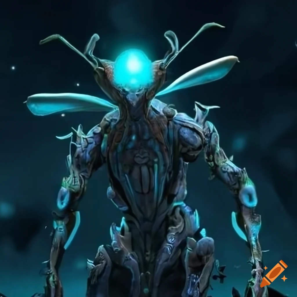 Cybernetic insectoid creature inspired by a mantis on Craiyon