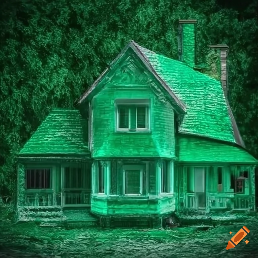 Realistic emerald house on Craiyon