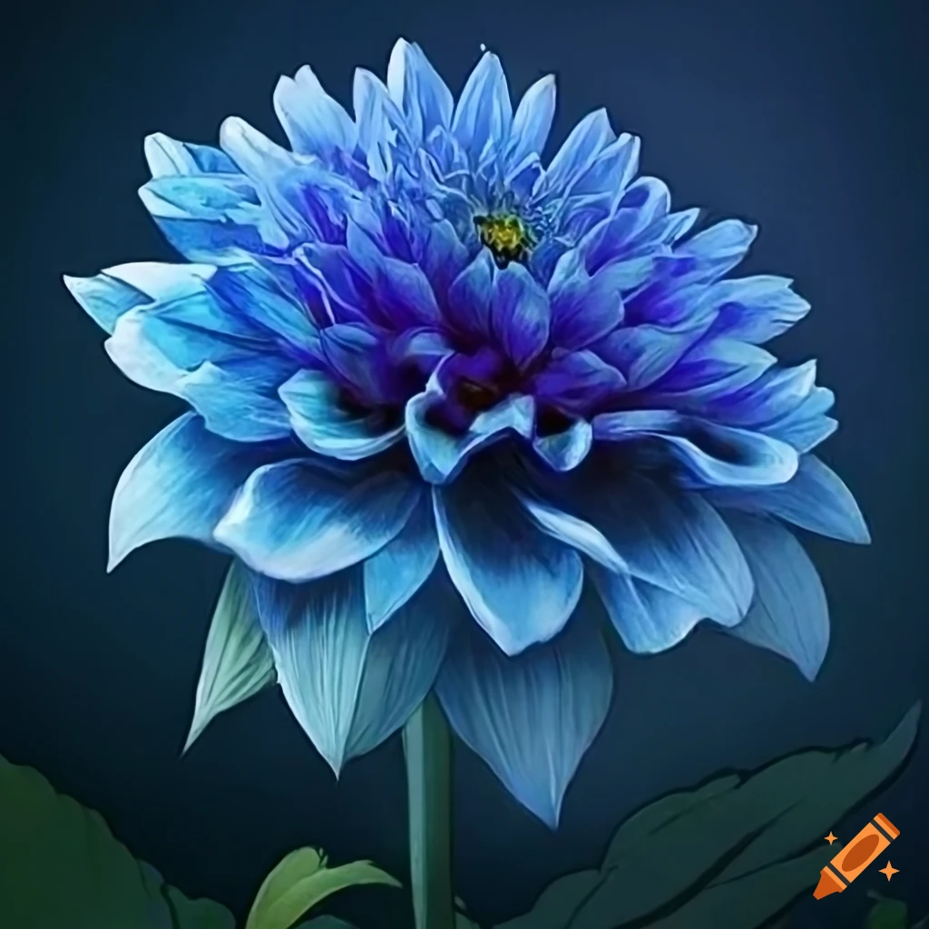 Flower Dahlia Drawing