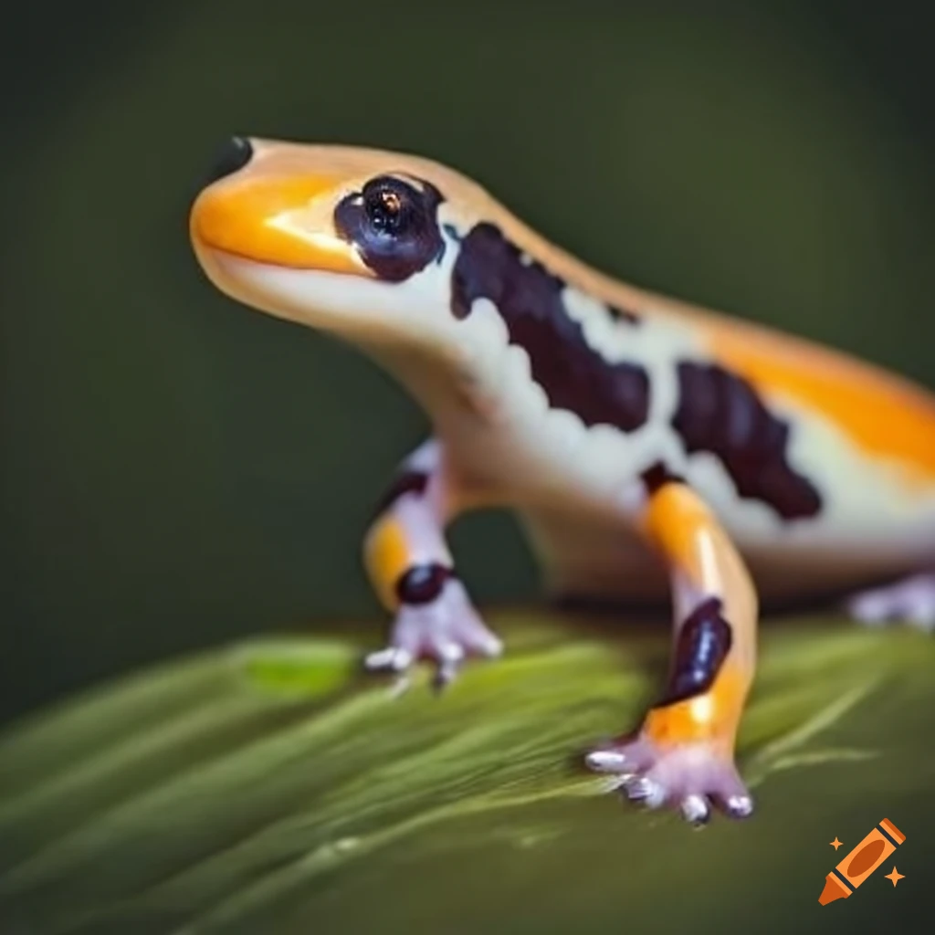 Porcelain salamander figurine on Craiyon