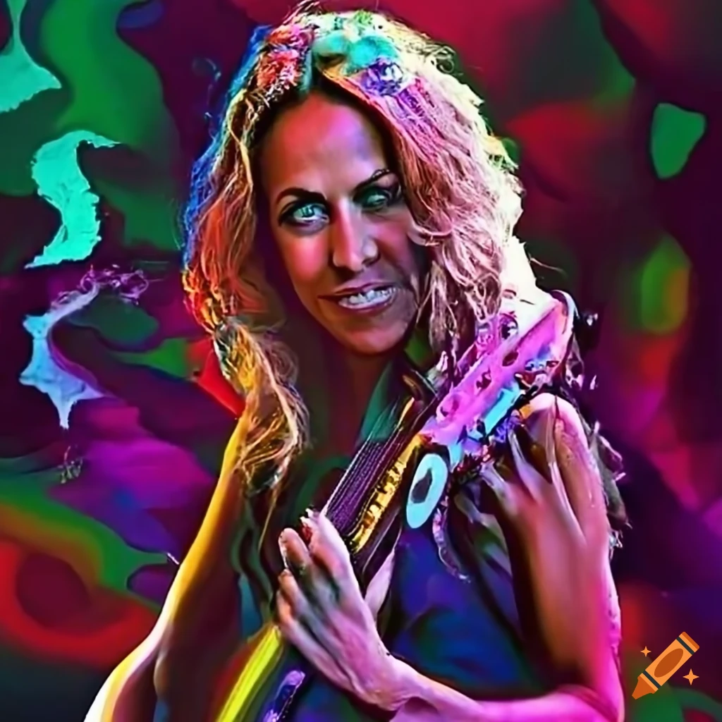 Psychedelic artwork inspired by sheryl crow