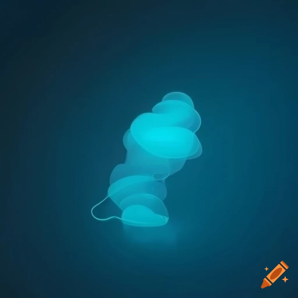 Minimalist cloud data flow logo