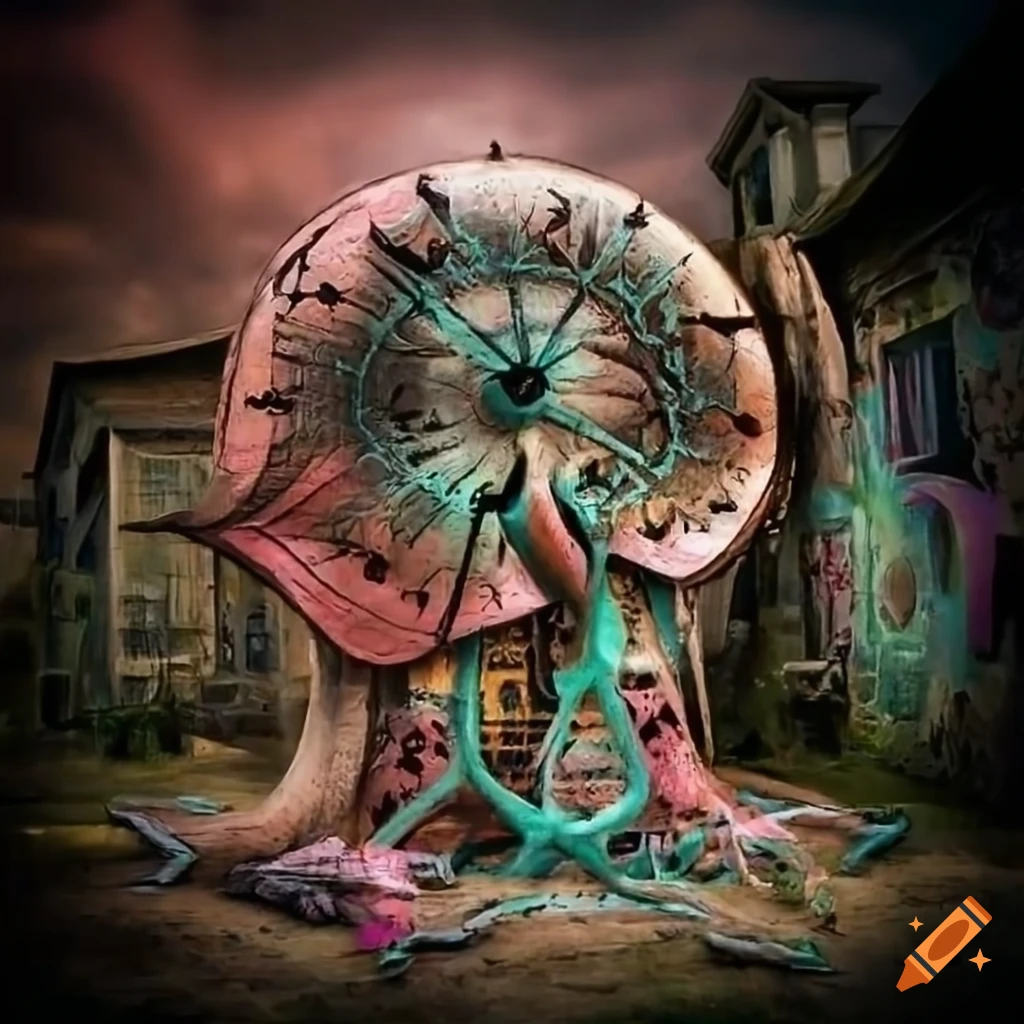 Surrealist circus voodoo parc with hybrid creatures on Craiyon