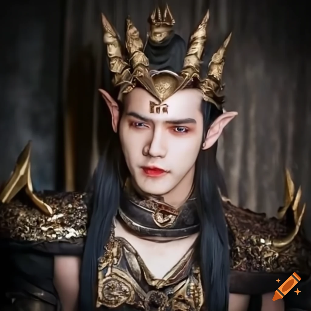 Handsome Goblin king on Craiyon