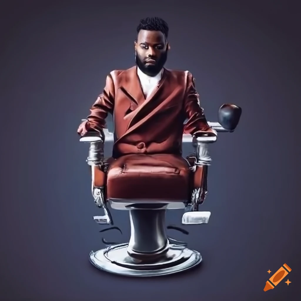 Portrait of a black barber in a barber shop