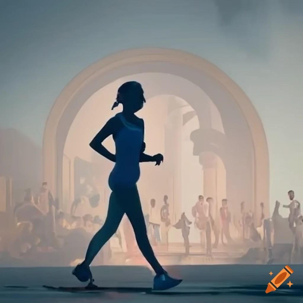 Competitive walking race