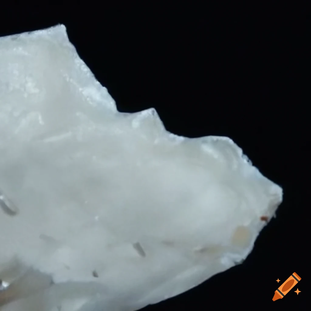 Close-up of old white and hard material on Craiyon