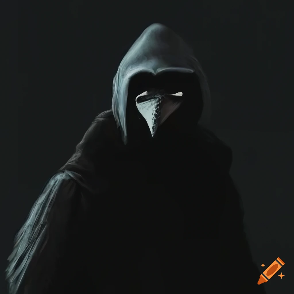 Image of a mysterious man wearing a bird mask