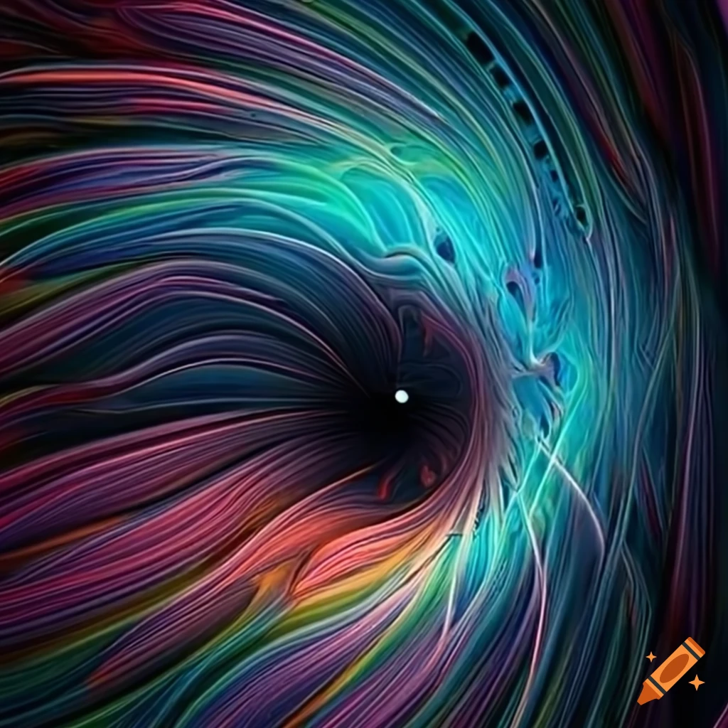 Abstract representation of time on Craiyon