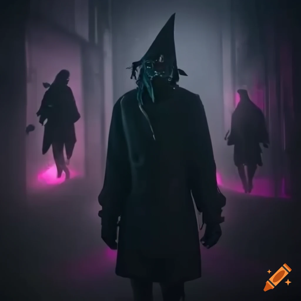 Photorealistic image of a cyberpunk wizard casting spells on Craiyon