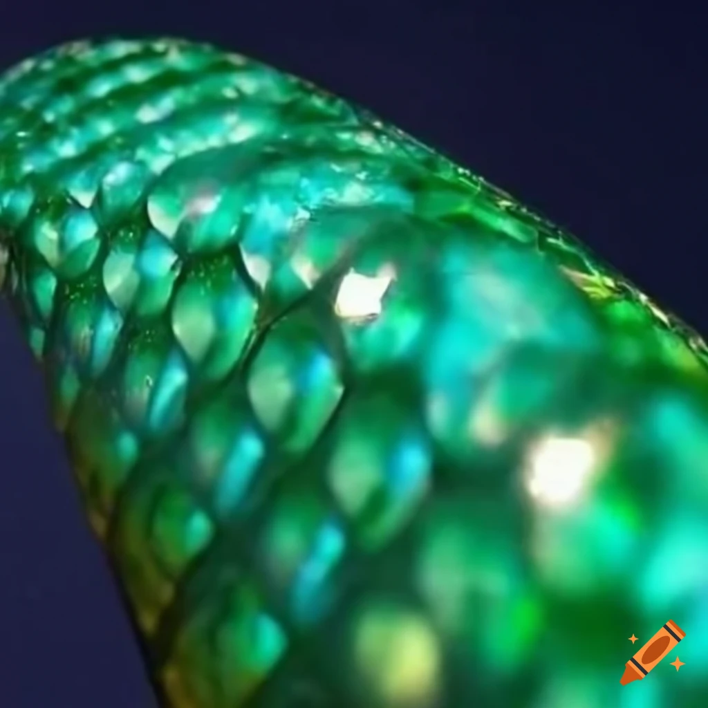 Extremely detailed and realistic portrait of a mermaid with emerald and ...