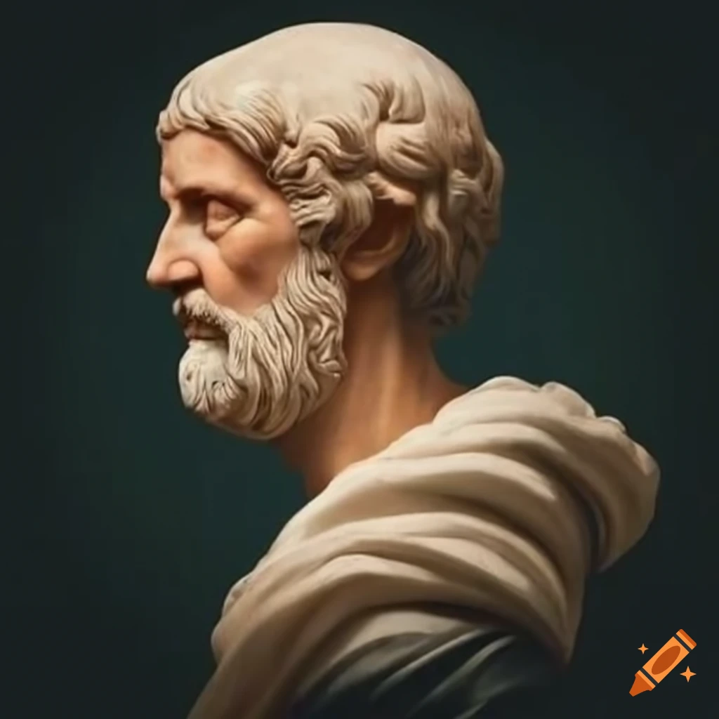 Ancient philosopher democritus on Craiyon