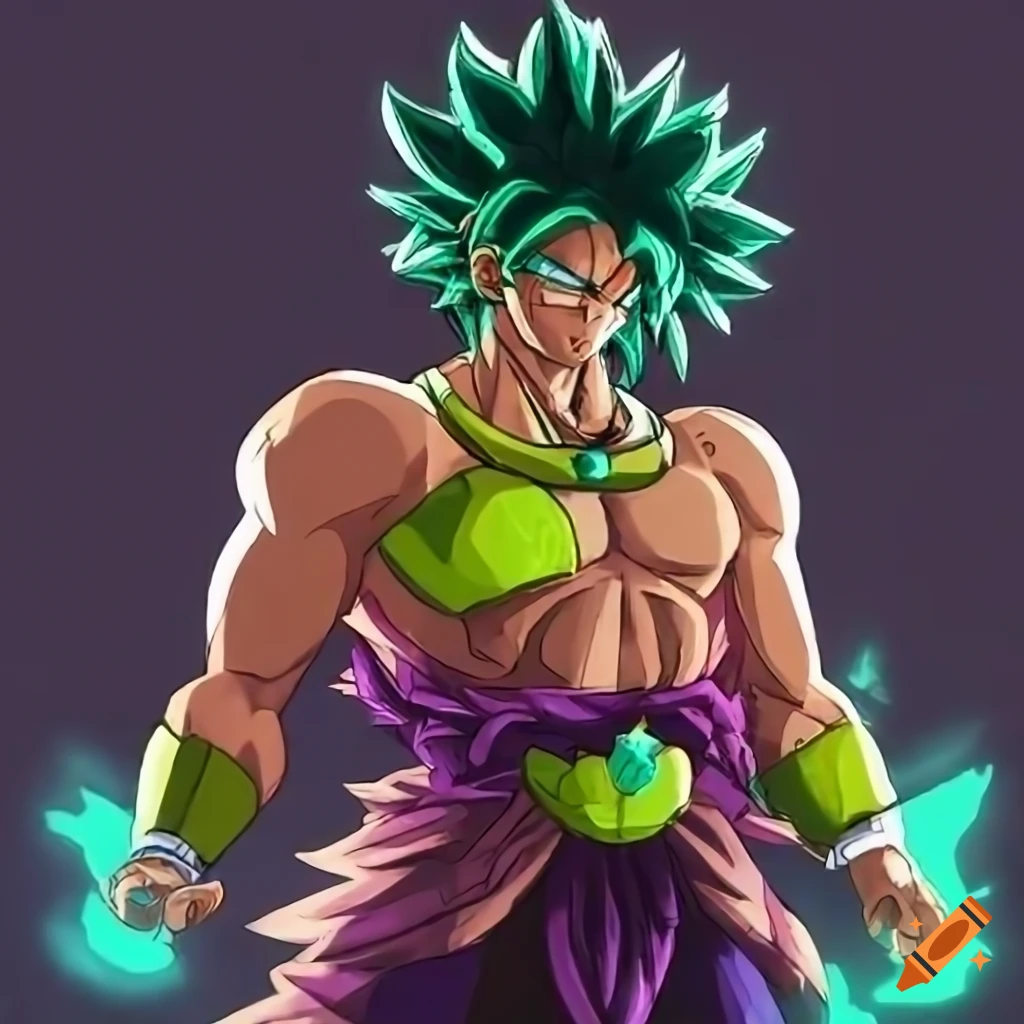 High-resolution art of broly on Craiyon
