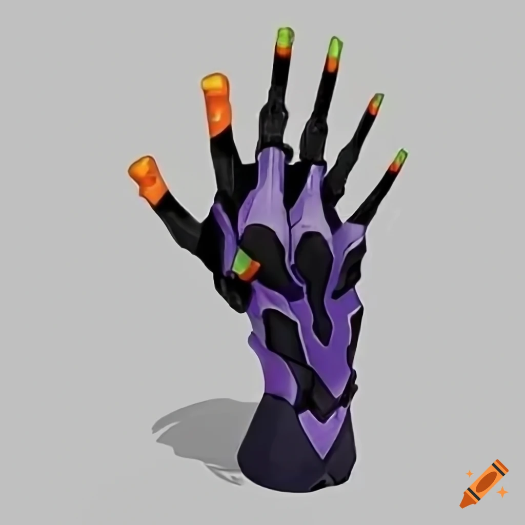 Hand of an Evangelion mecha on Craiyon