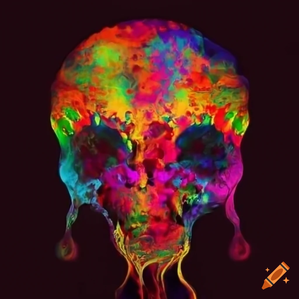 Vibrant psychedelic explosion artwork on Craiyon