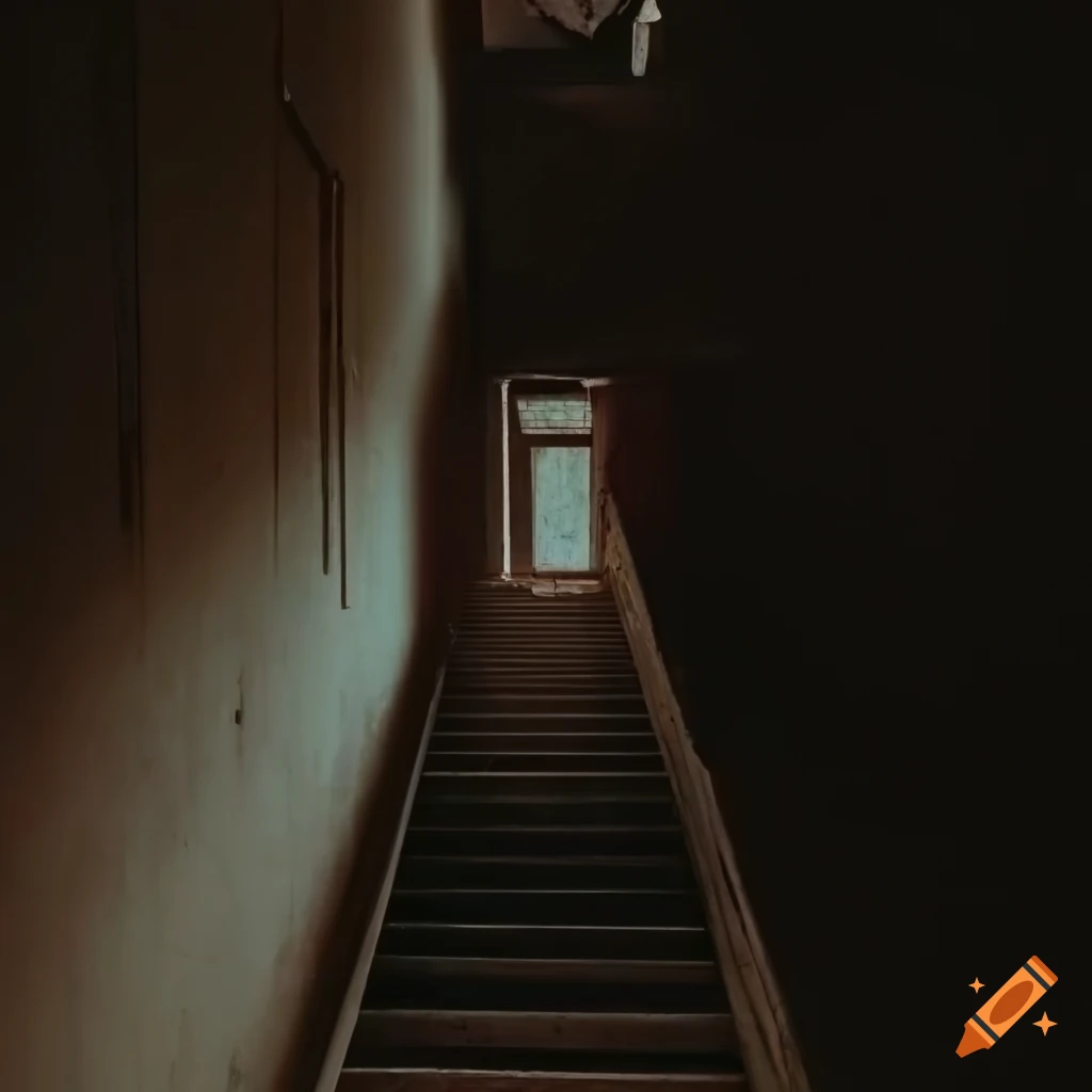 Dimly Lit Staircase In South Korea On Craiyon