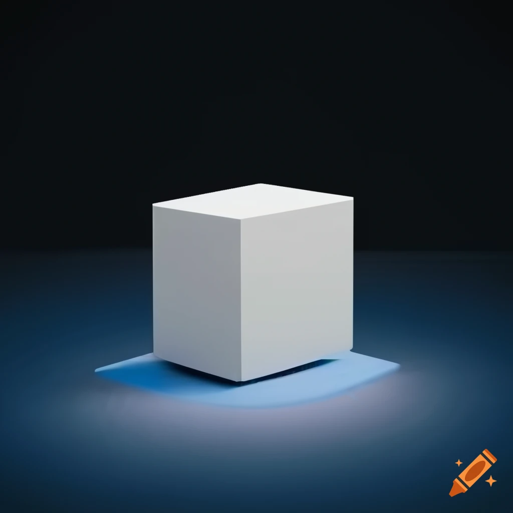 Three-dimensional parallelepiped illustration on Craiyon