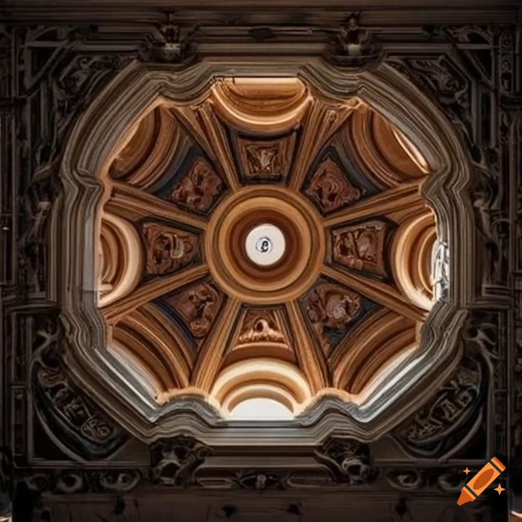 Intricate and vibrant ceiling mural of mount olympus in greek mythology ...