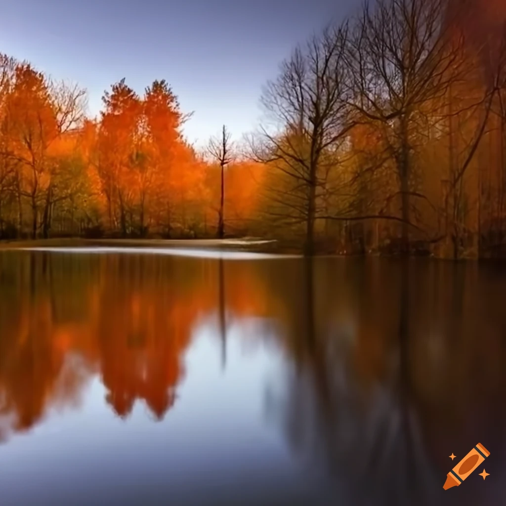 Peaceful landscape in 9:16 aspect ratio