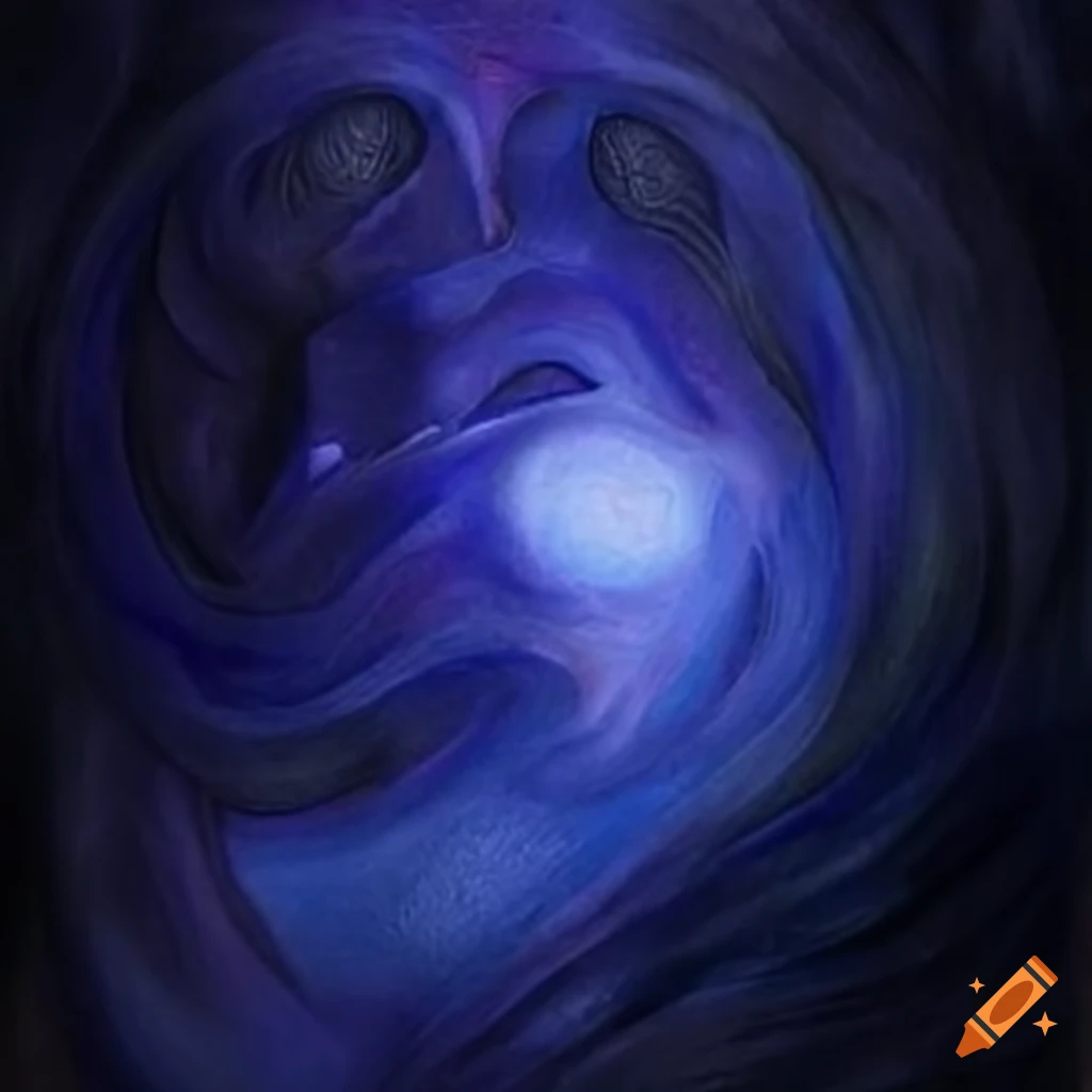 Surreal image of an abyss staring at you on Craiyon