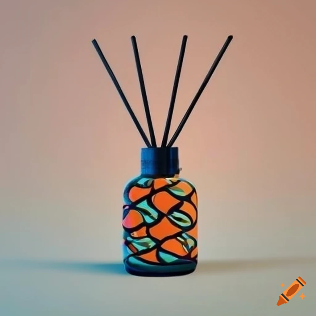African print diffuser bottle