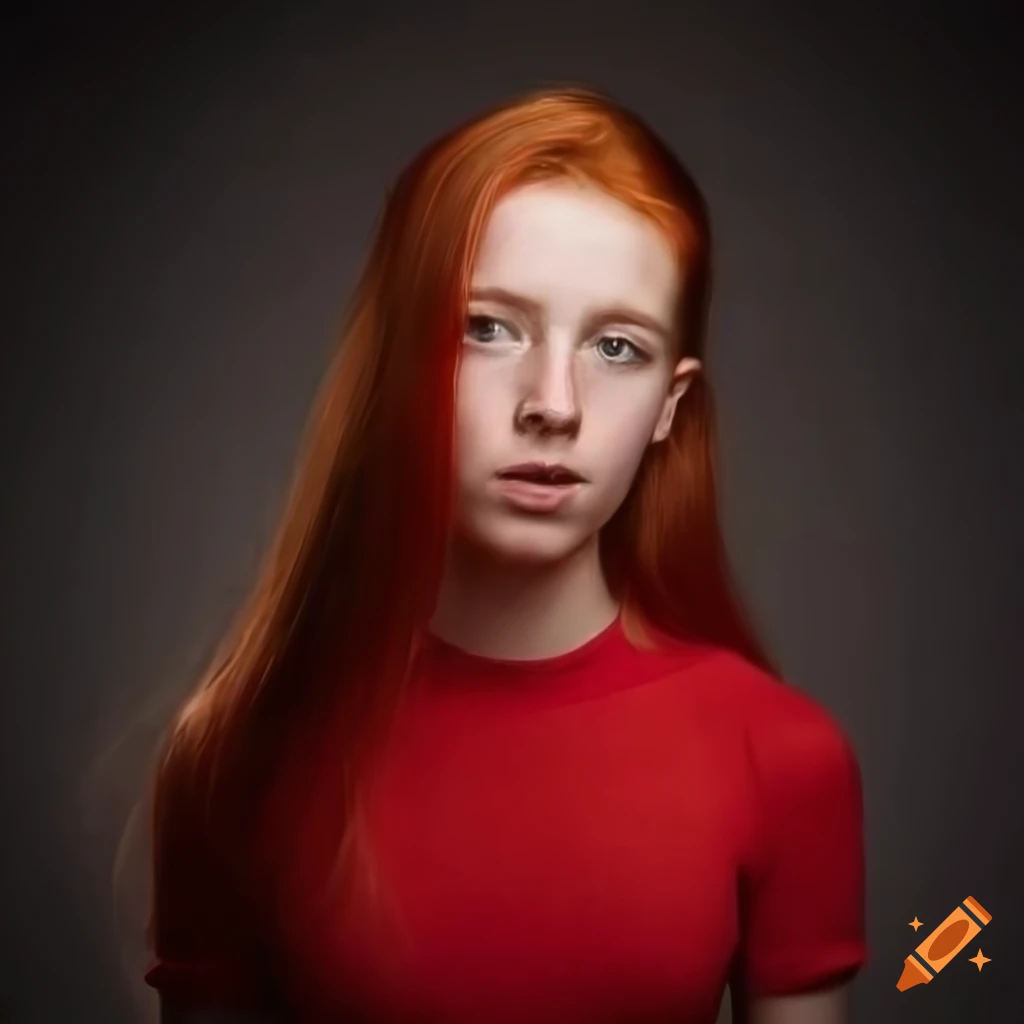 Realistic portrayal of a young girl in sportswear