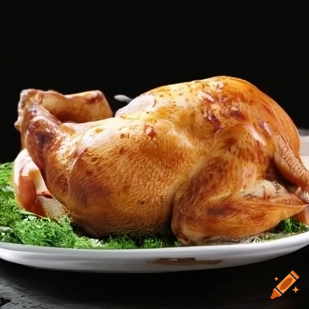 Delicious roasted purple chicken on Craiyon