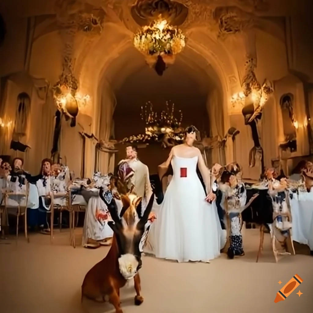 Image of antelopes getting married with animal witnesses on Craiyon