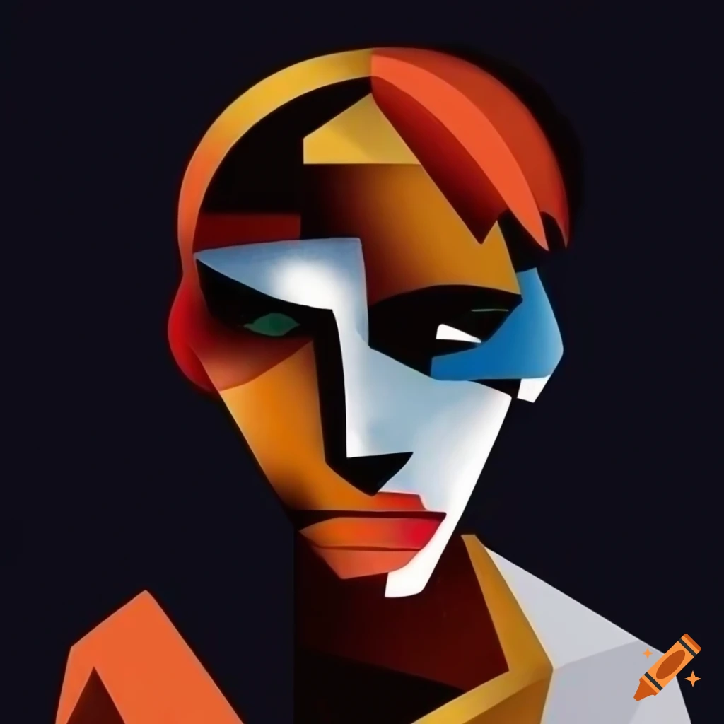 Comedic theater characters in disguise in an abstract setting on Craiyon