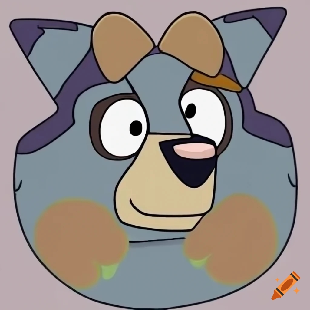 Legoshi in bluey style on Craiyon