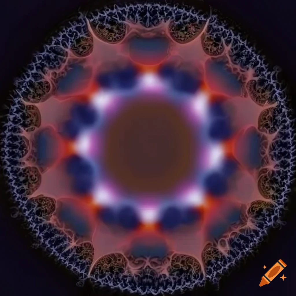 Hyperbolic fractal in 3d