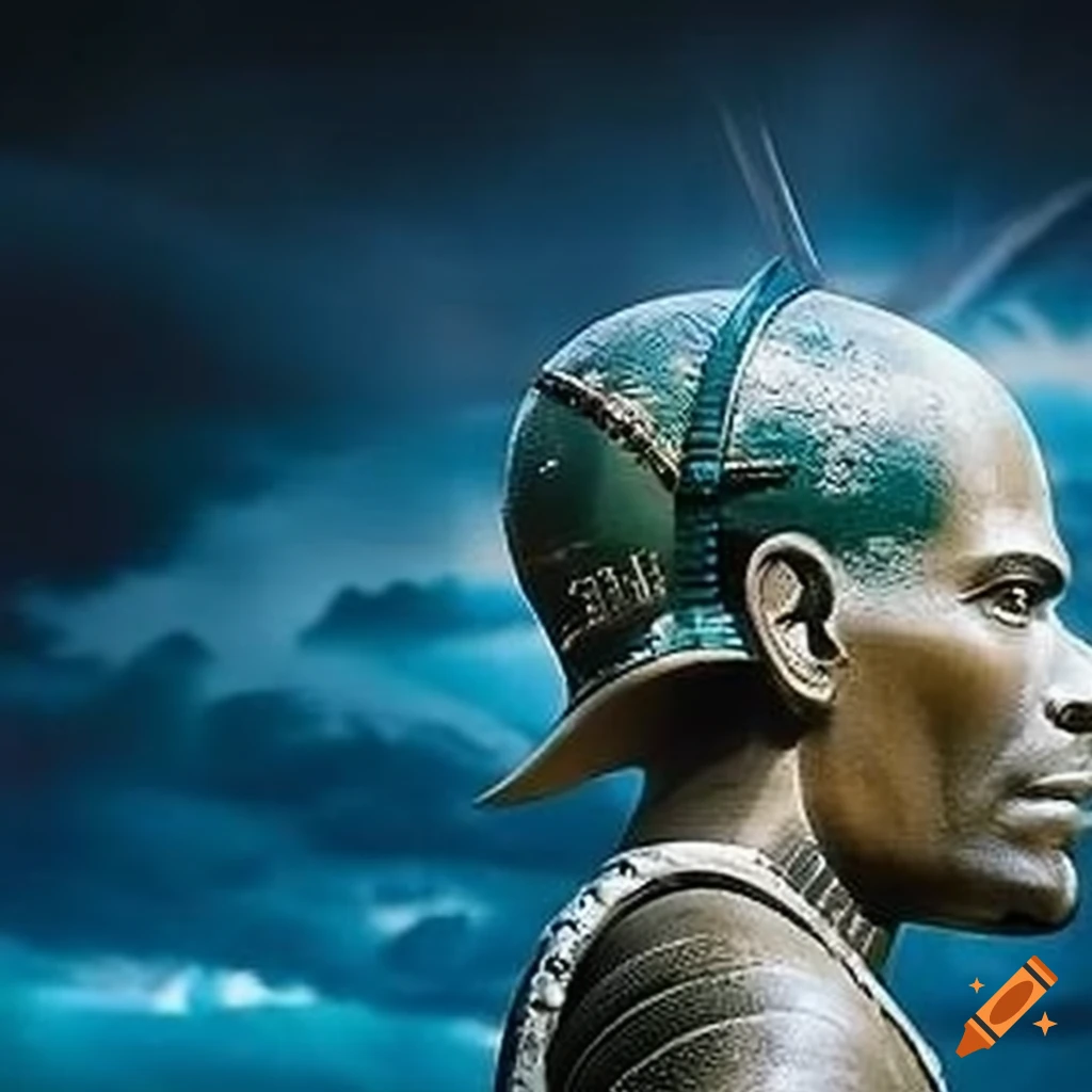 Digital art depicting the downfall of human civilization