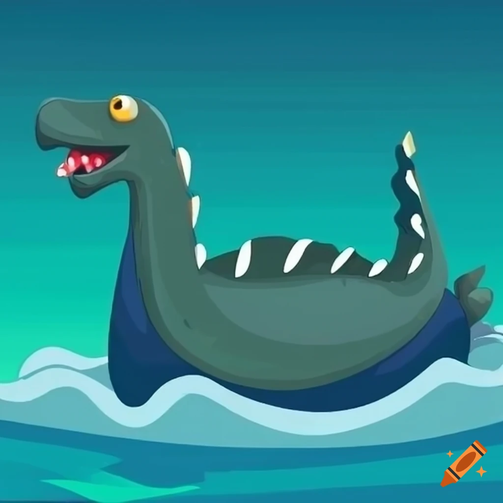 Cartoon Loch Ness Monster Nessie The Loch Ness Monster
