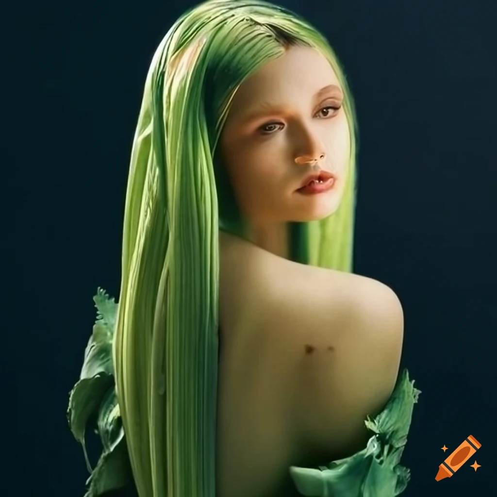 Hyper-realistic depiction of celery on Craiyon