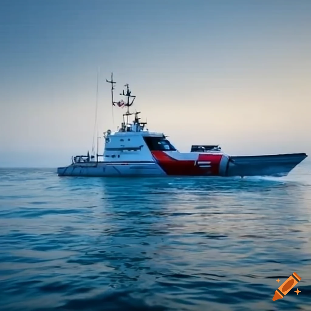 Autonomous boat of the us coast guard