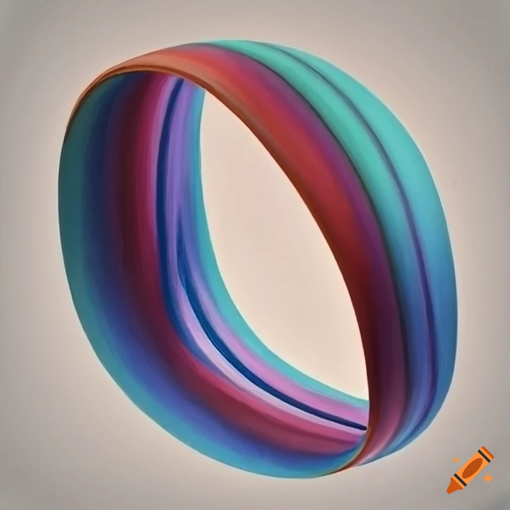Painting of a möbius strip on Craiyon